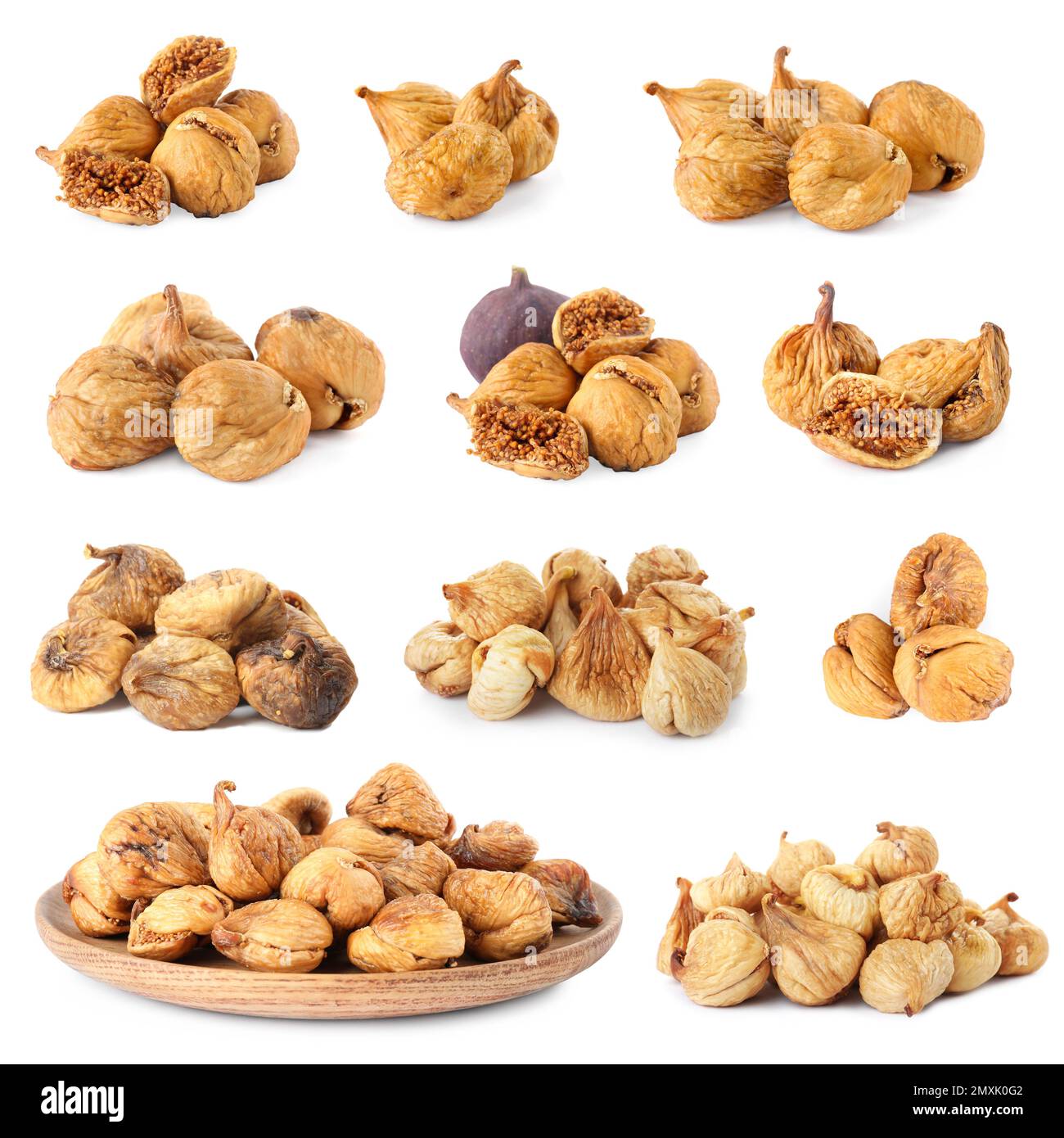 Set of dried fig fruits isolated on white Stock Photo - Alamy
