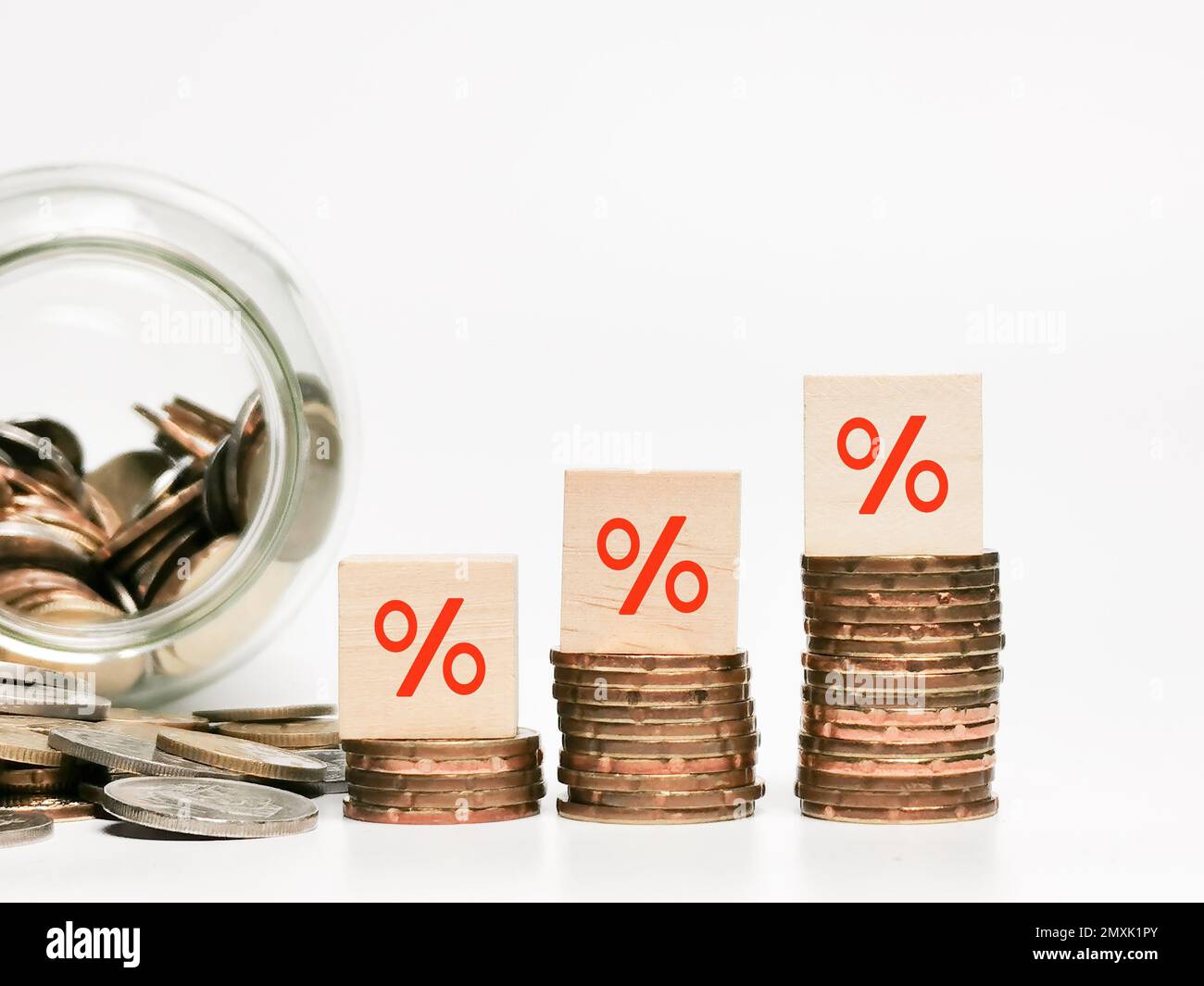Interest rate hike symbol. Inflation increasing concept Stock Photo - Alamy