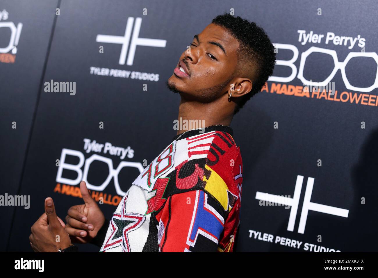 Trevor Jackson attends the world premiere of "BOO! A Madea Halloween ...