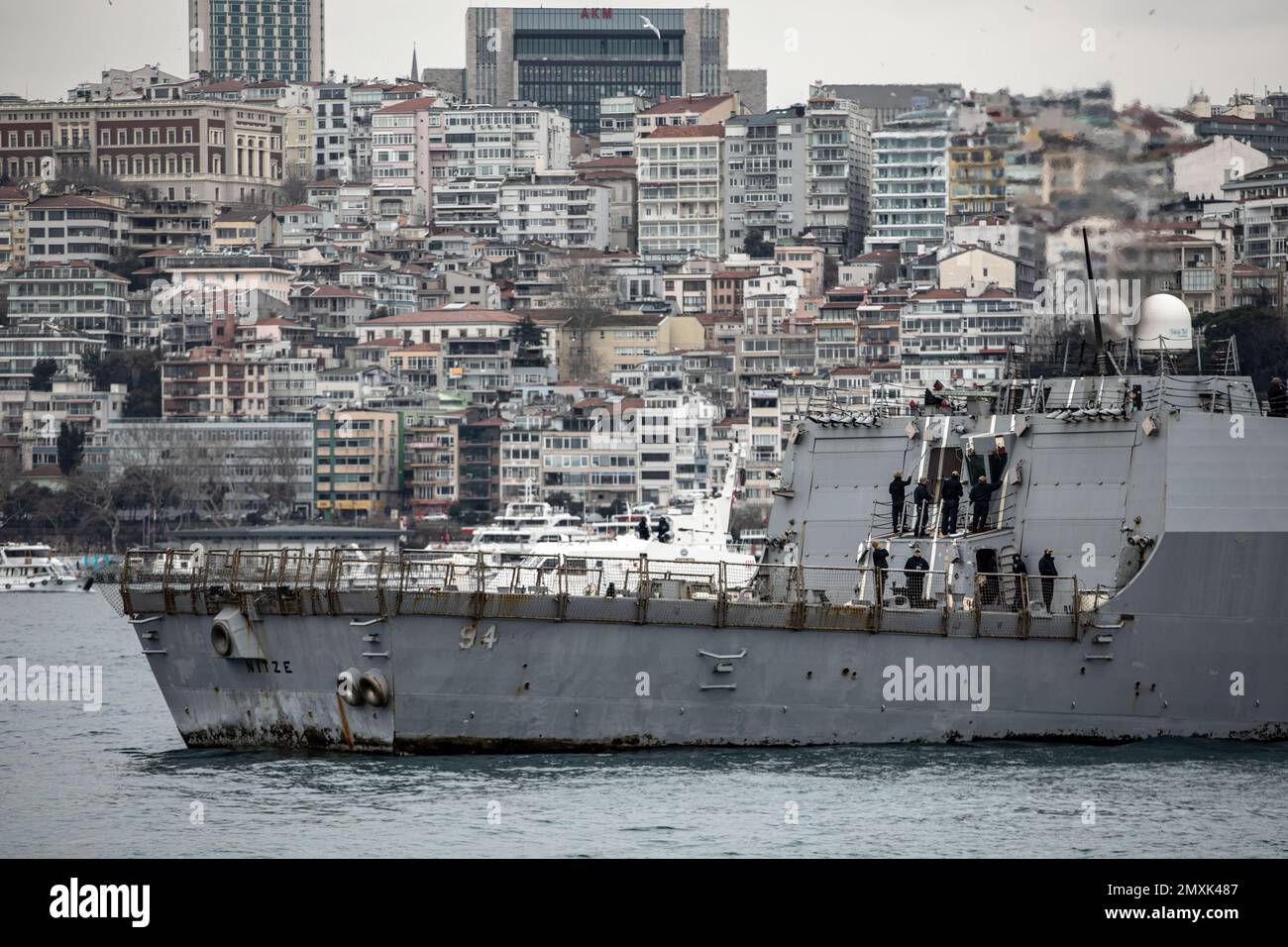Istanbul, Turkey. 03rd Feb, 2023. USS Nitze (DDG-94), an Arleigh Burke ...