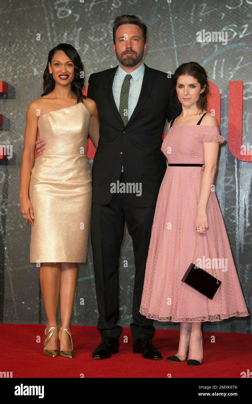 Actors Cynthia Addai Robinson, left, Ben Affleck and Anna Kendrick pose ...