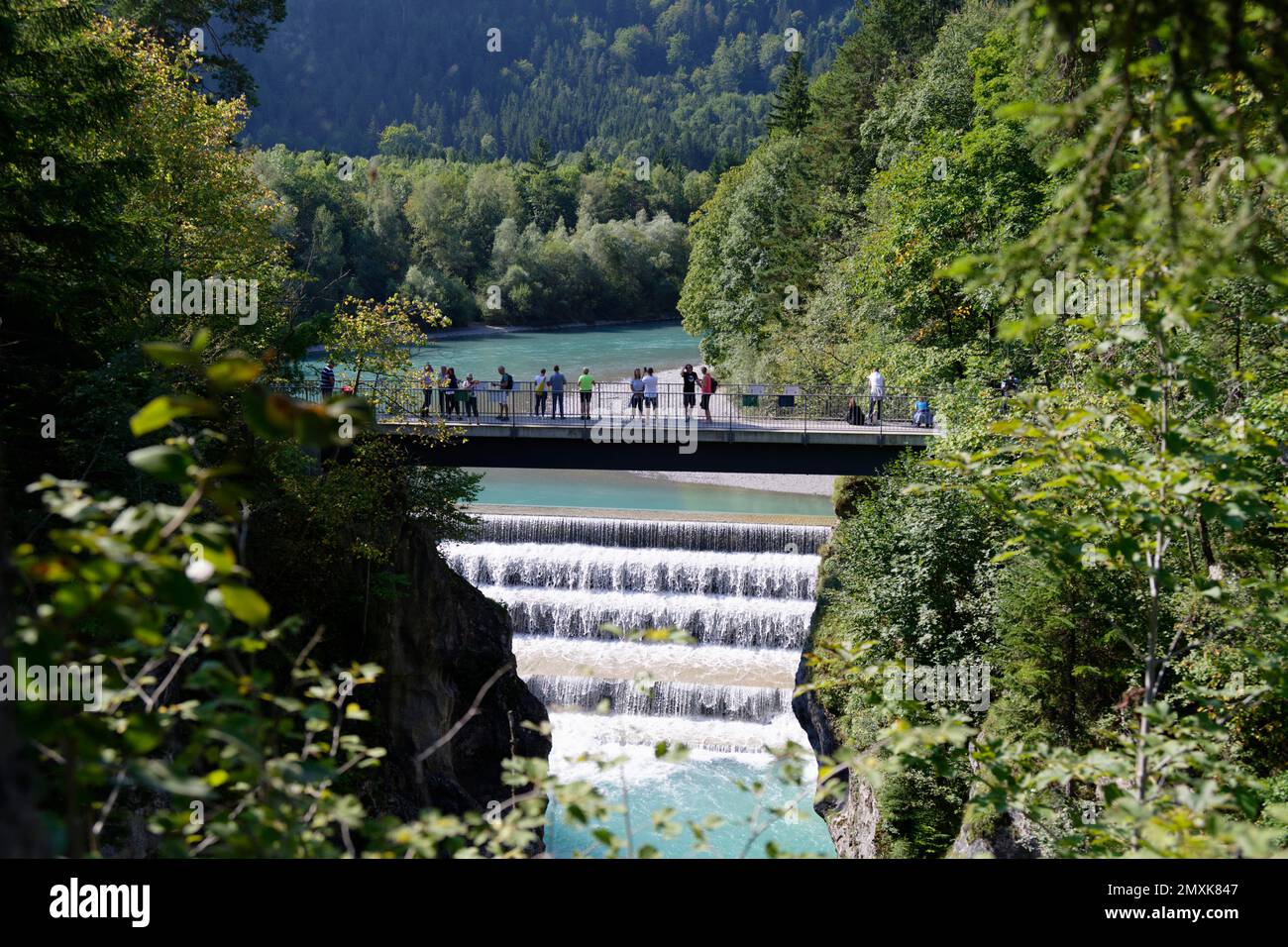 Lechfall, Bad Faulenbach, Füssen, Bavaria, Germany, Europe Stock Photo ...
