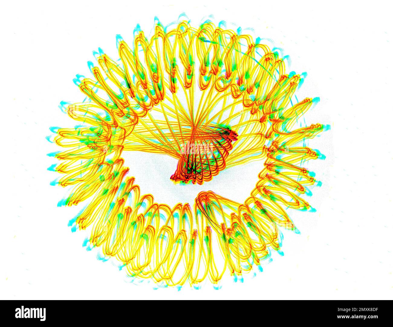 Bright background, abstract figures, long time exposure, movement ...