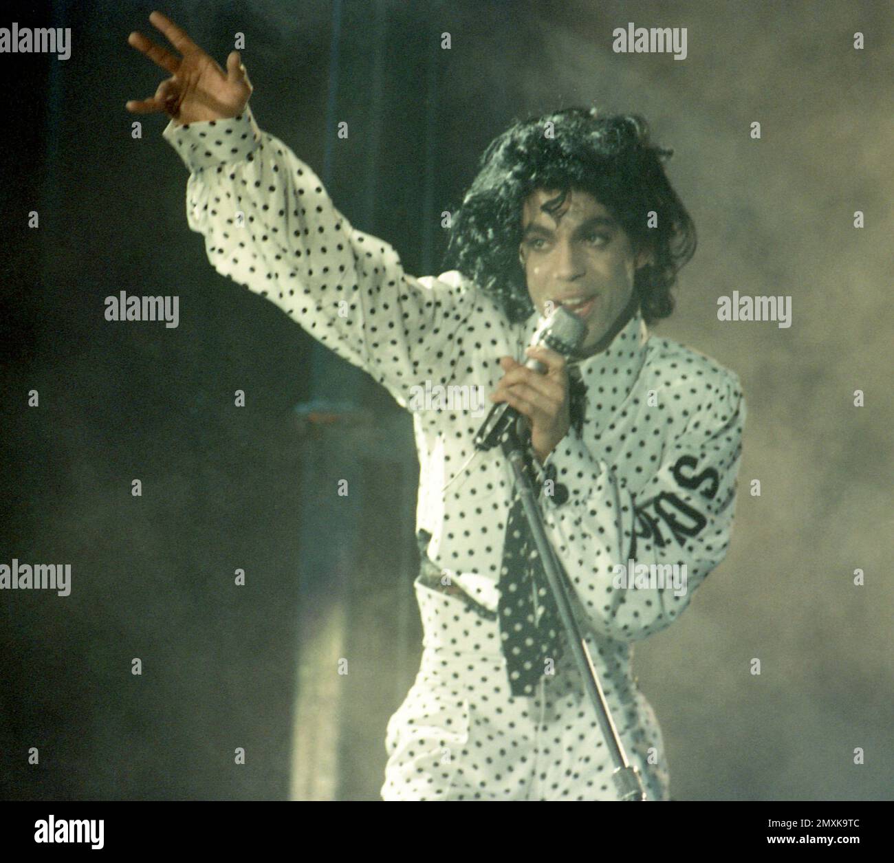 American pop star Prince performing circa 1988. (AP Photo Stock Photo ...