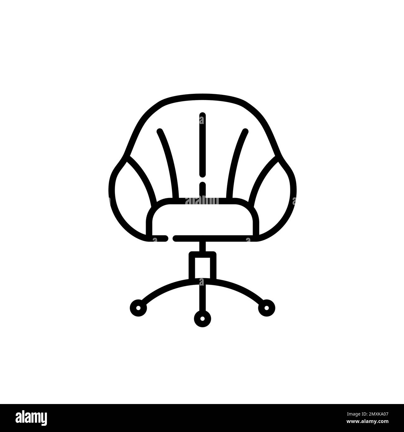 Large Sofa Swivel Chair Elegant And Comfortable Workplace Furniture Pixel Perfect Editable