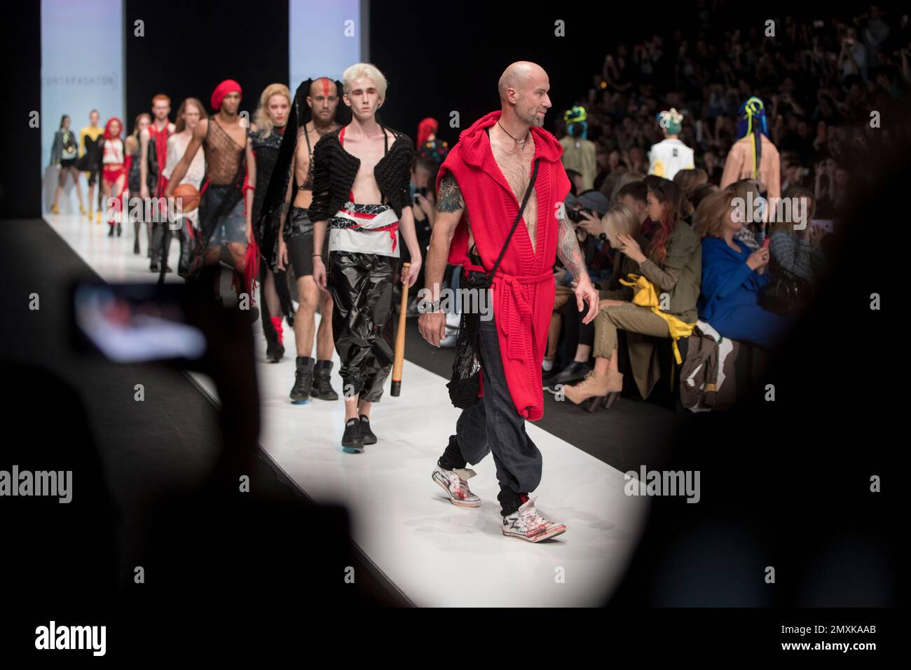 Models display creations by Russian designer Victoria Stepanova during ...