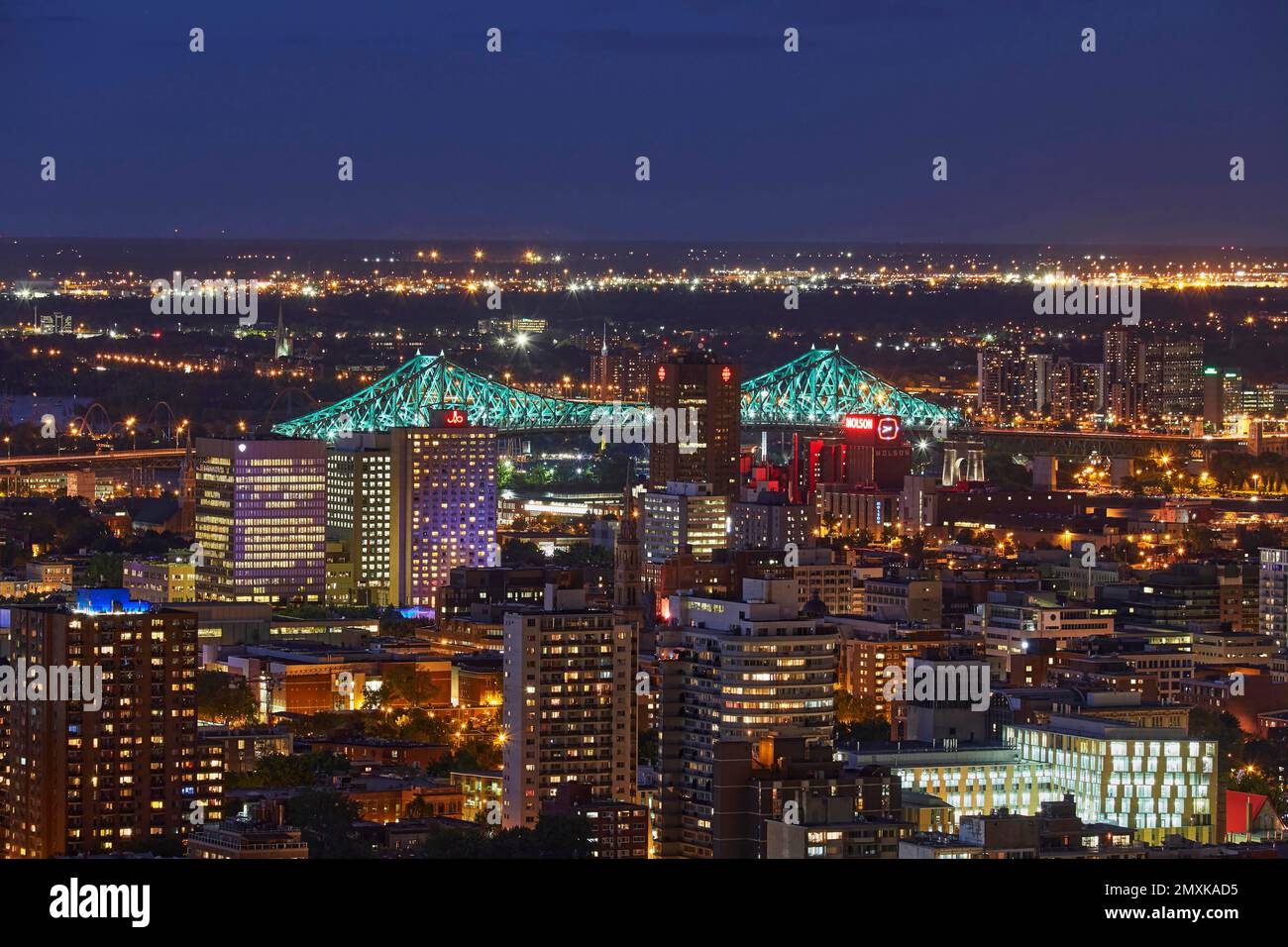 Skyline with Skyscrapers, View on the City, Montreal, Province of ...