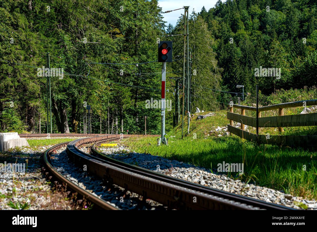 Train stop red signal hi-res stock photography and images - Alamy