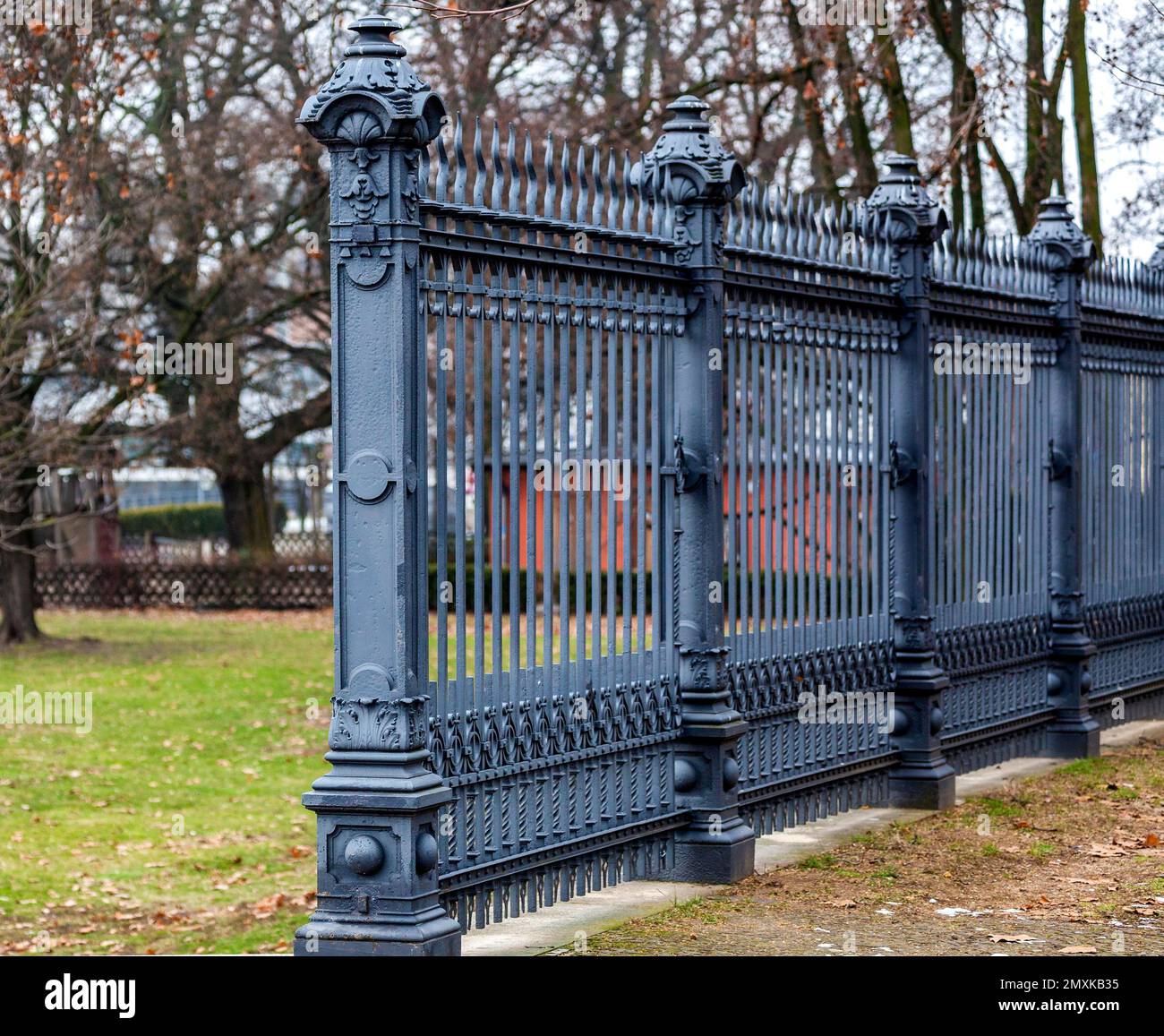 Historic fence at the Moltke Bridge, Berlin, Germany, Europe Stock ...