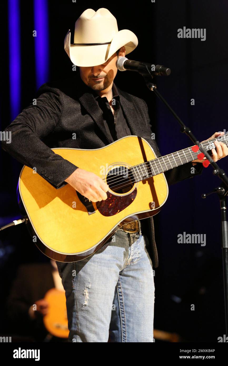Artist Brad Paisley performs at the Country Music Hall of Fame ...