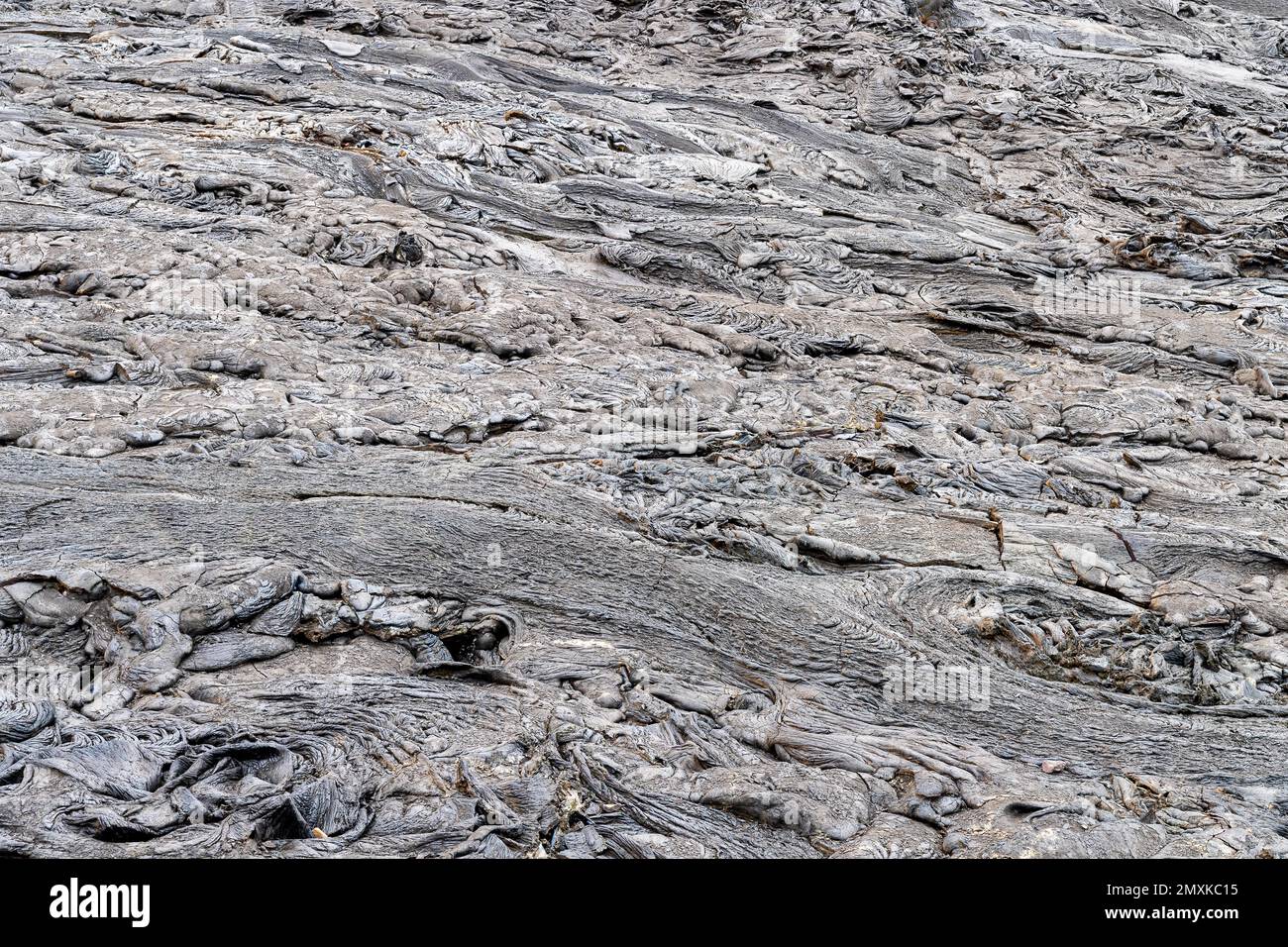 Cooled lava flows, Fagradalsfjall table volcano, Krýsuvík volcanic ...