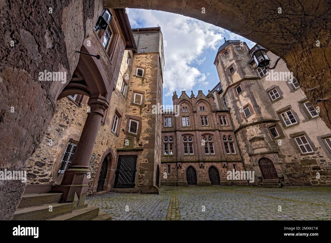 Inner castle courtyard, former castle, later Renaissance castle ...