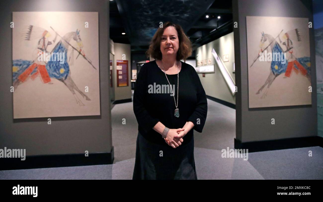 Castle McLaughlin, Museum Curator of North American Ethnography, poses ...