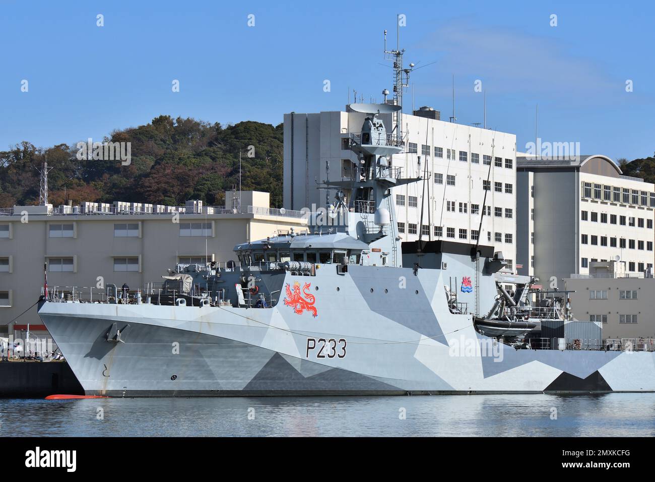 Kanagawa Prefecture, Japan - December 04, 2022: Royal Navy HMS Tamar ...