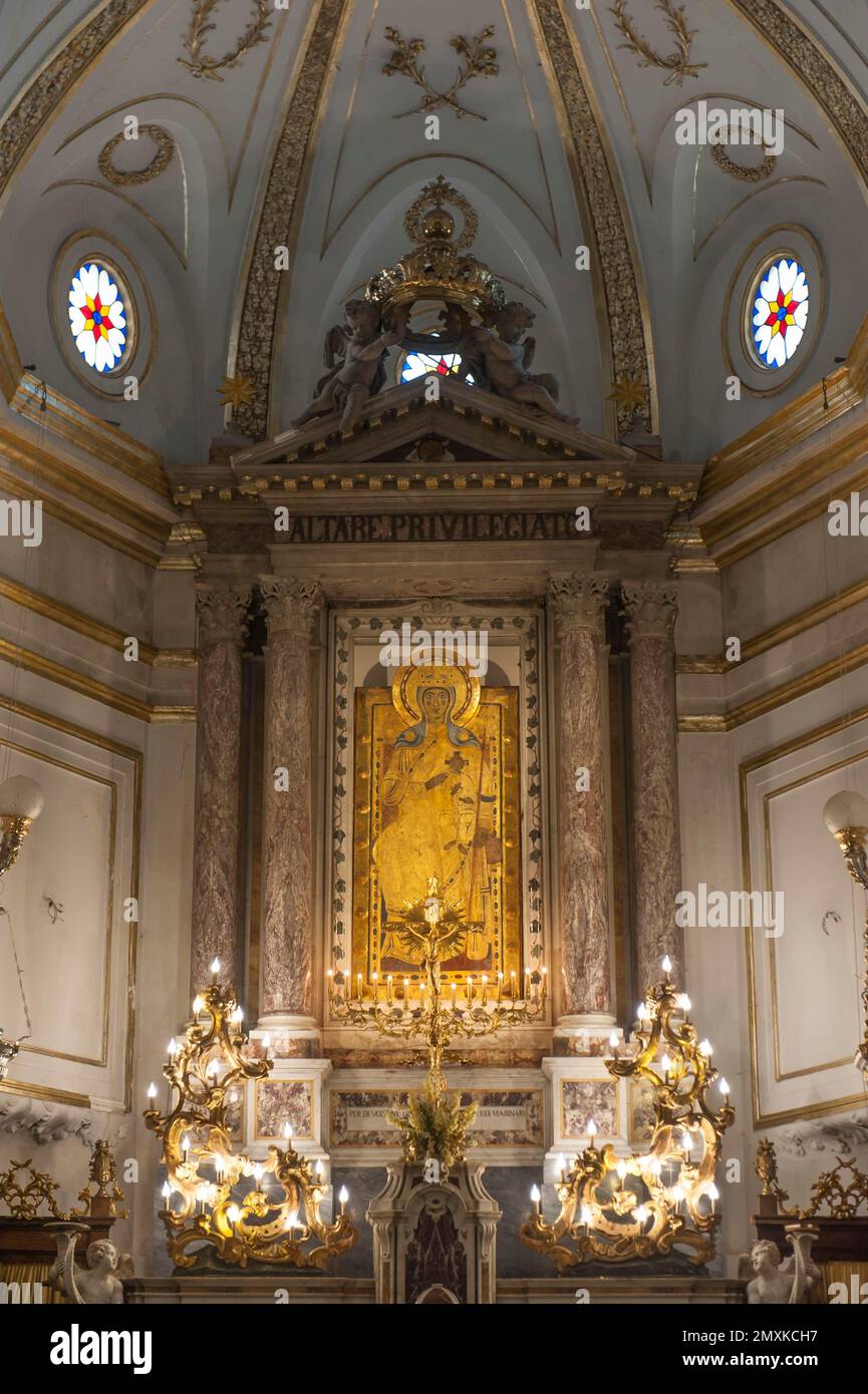 Catholic Christianity, Black Madonna, Byzantine icon, interior, Church ...