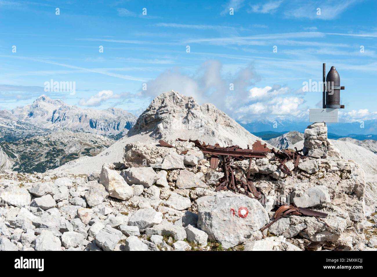 Limestone mountain, Batognica (2164 m), Krn mountain range, Triglav ...