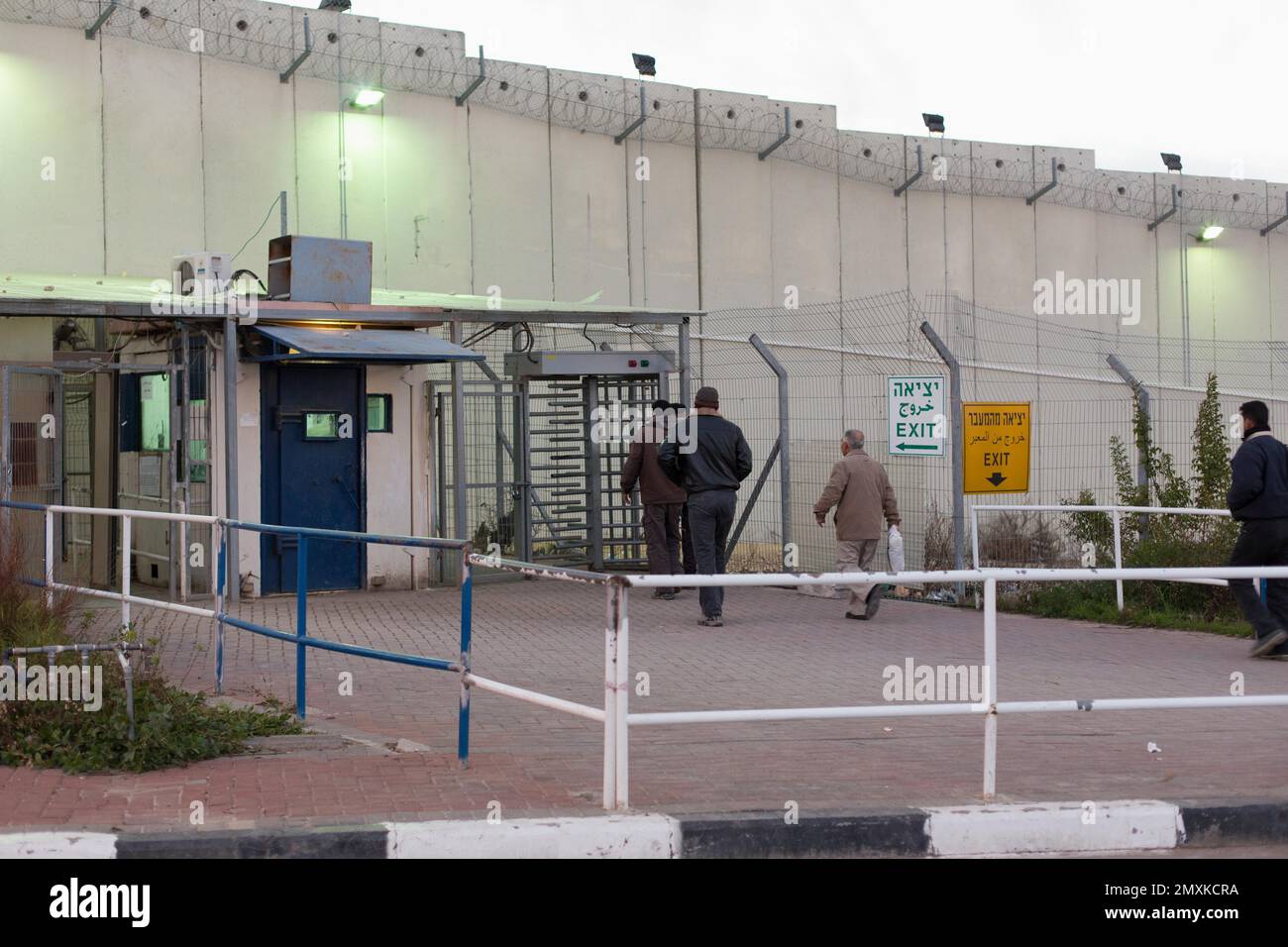 Checkpoint near Bethlehem. Entry into the West Bank, Bethlehem, Israel ...