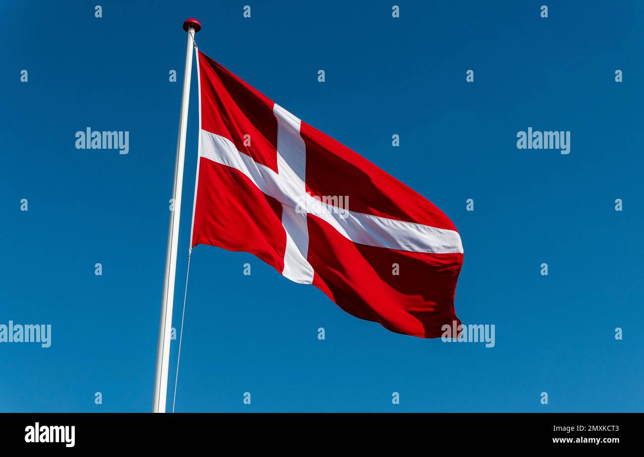 Denmark national flag hi-res stock photography and images - Alamy