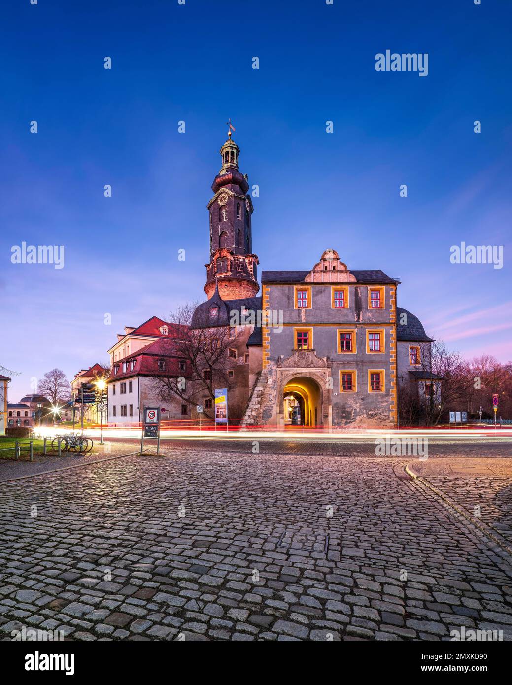 The Weimar City Palace, also the Residence Palace, Bastille Gate ...