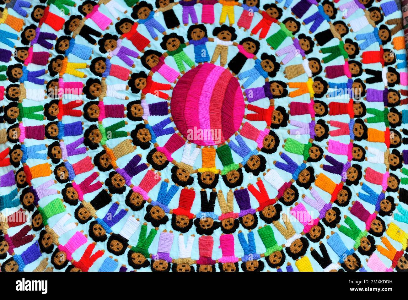 Carpets, Mayan Handicrafts, Chichen Itza Mexico Stock Photo - Alamy