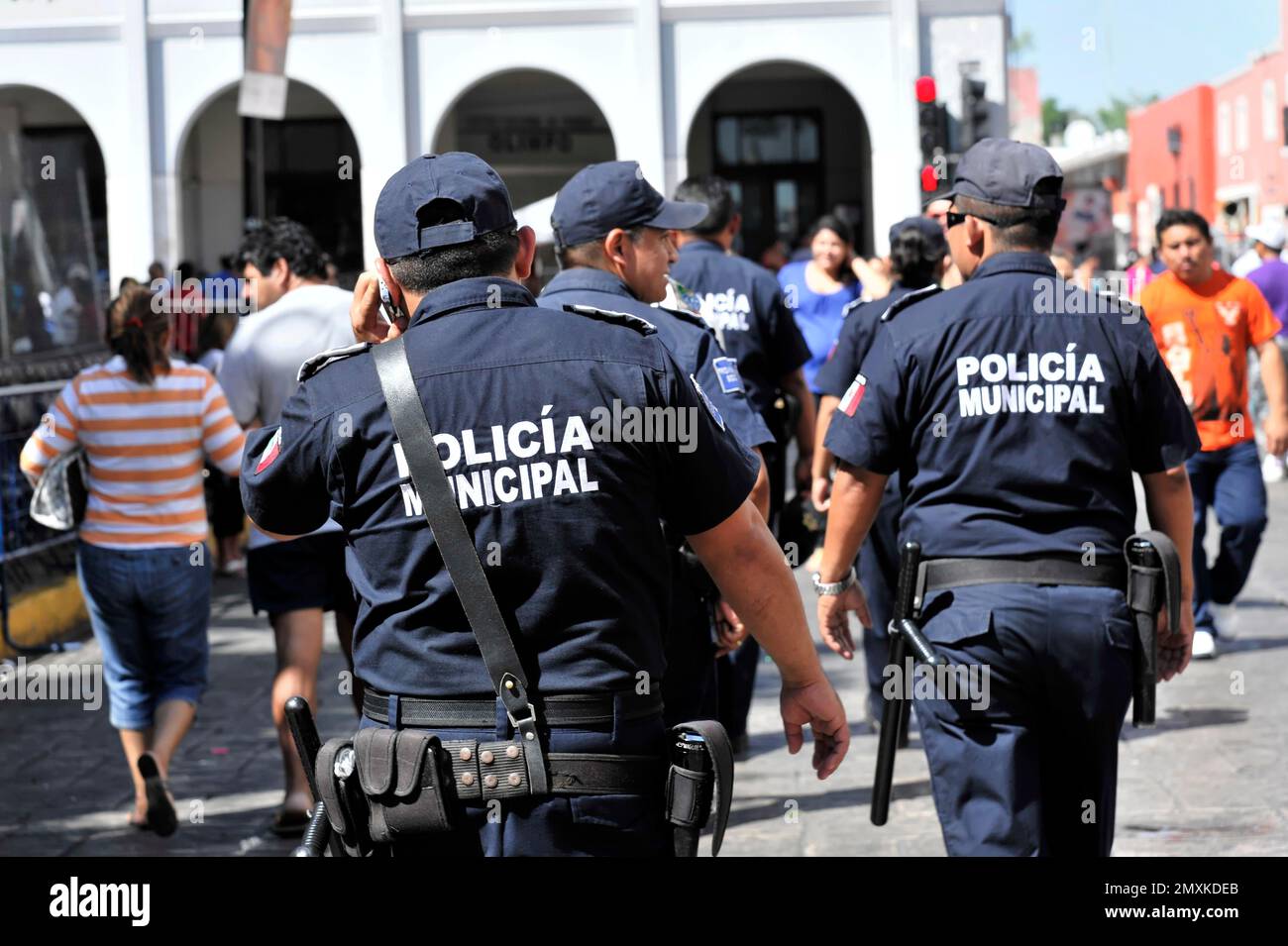 Policia Munipal, at the Carnival, Merida, Yucatan, Mexico, Central ...