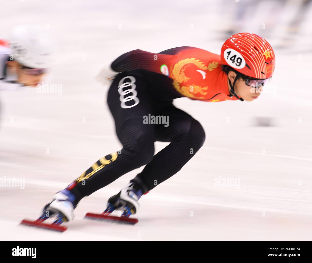 Dresden, Germany. 3rd Feb, 2023. Li Kun of China competes during the ...