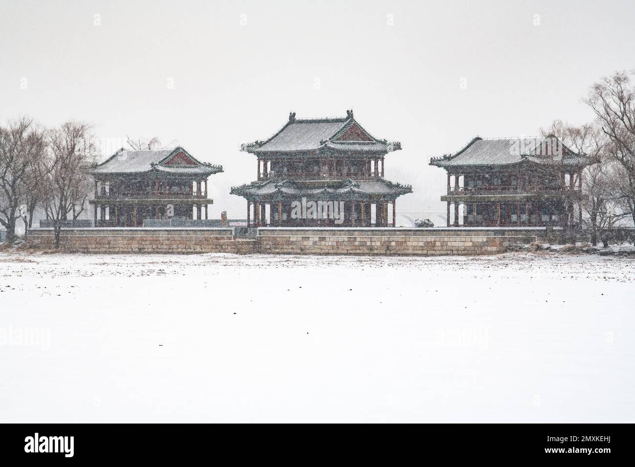 Snow scenery of imperial palace hi-res stock photography and images - Alamy