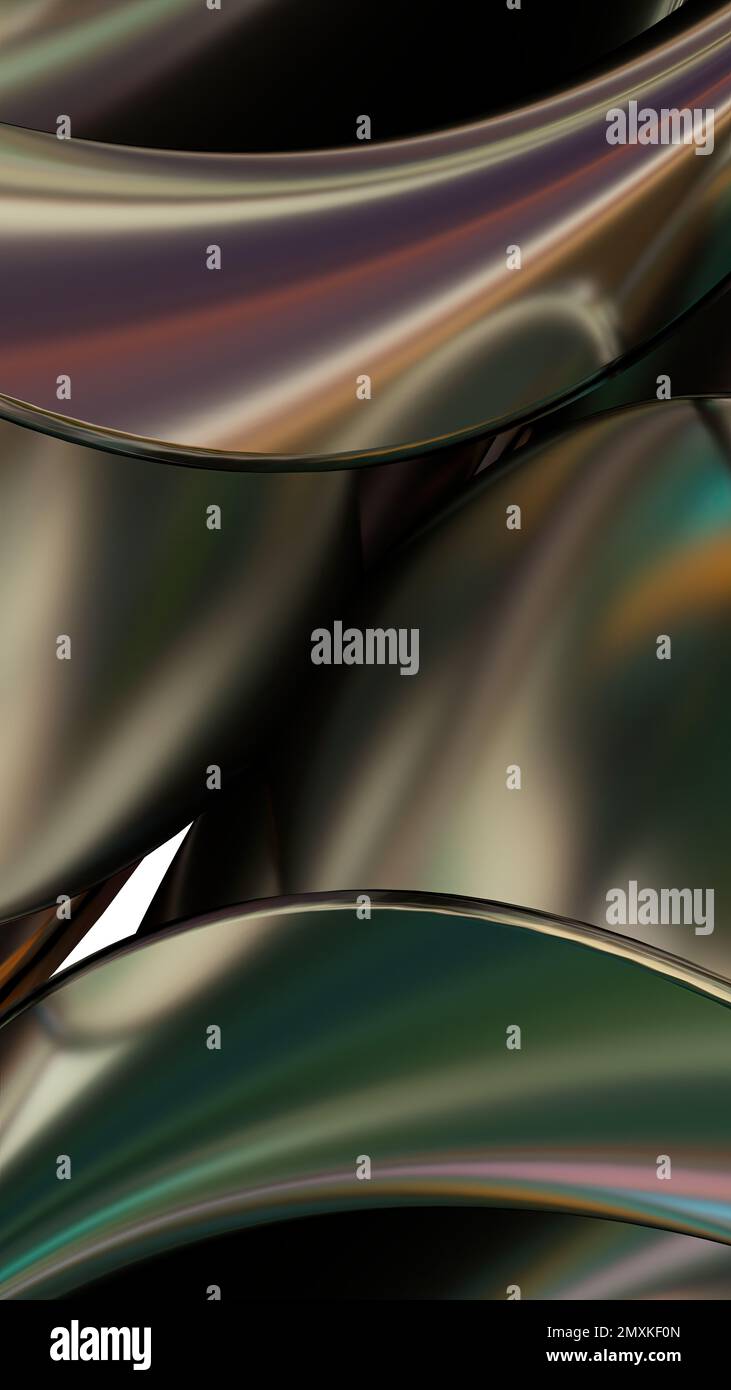 Dark gold overlapping metal plates Abstract, dramatic, modern ...