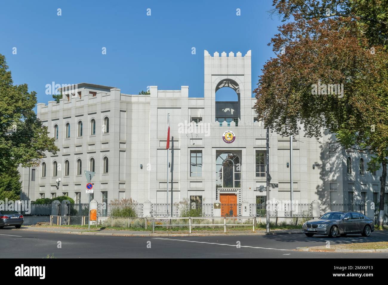 Qatar Embassy, Hagenstraße, Grunewald, Berlin, Germany, Europe Stock ...
