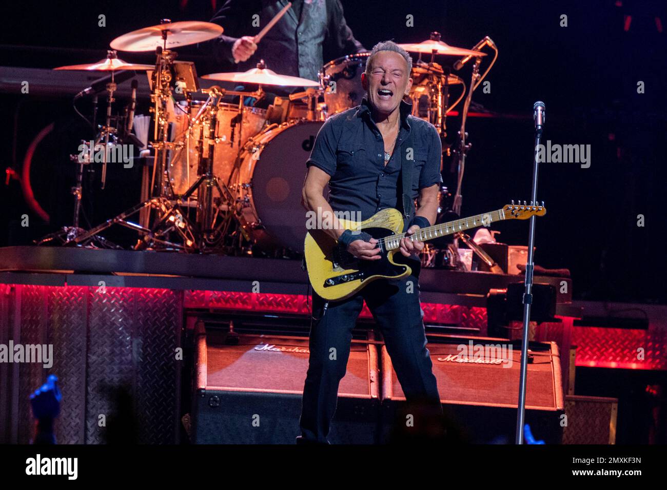 Bruce Springsteen performs with the E Street Band at State Farm Arena ...