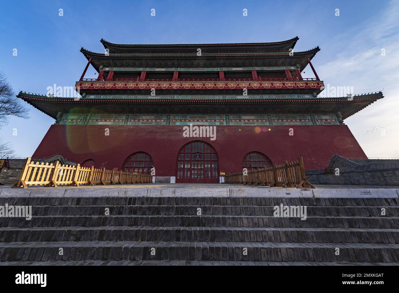 Beijing drum tower scenery Stock Photo - Alamy