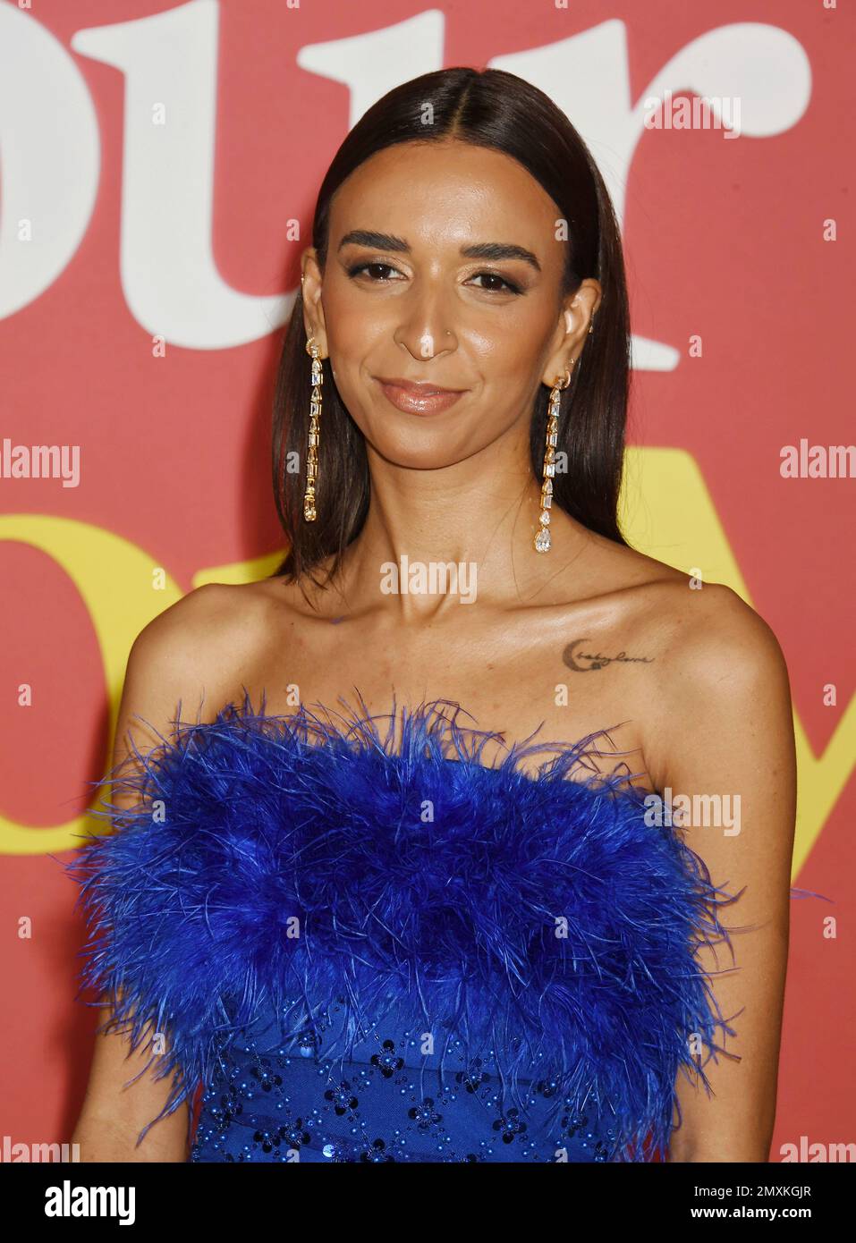 LOS ANGELES, CALIFORNIA - FEBRUARY 02: Monica Mamudo attends the world ...