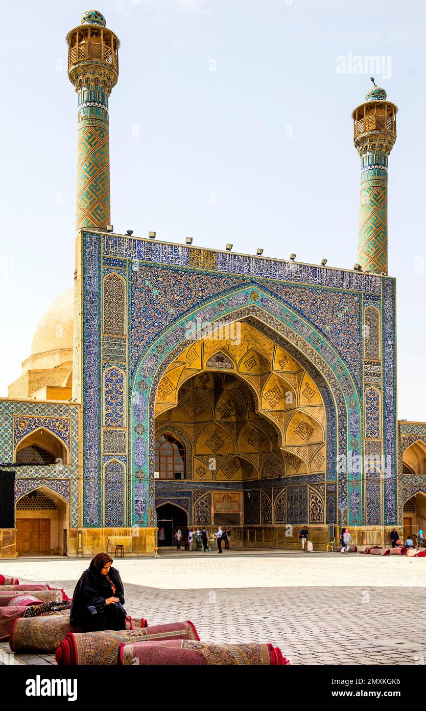 South Ivan, Friday Mosque, Masjid-e Jomeh, Isfahan, Isfahan, Iran, Asia ...
