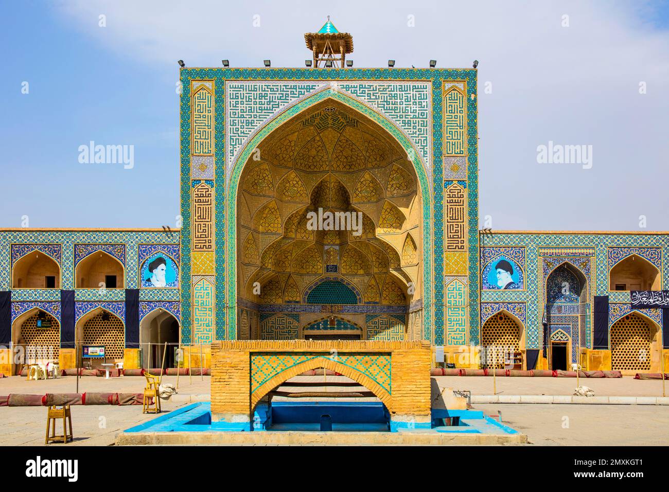 West-Iwan, Friday Mosque, Masjid-e Jomeh, Isfahan, Isfahan, Iran, Asia ...