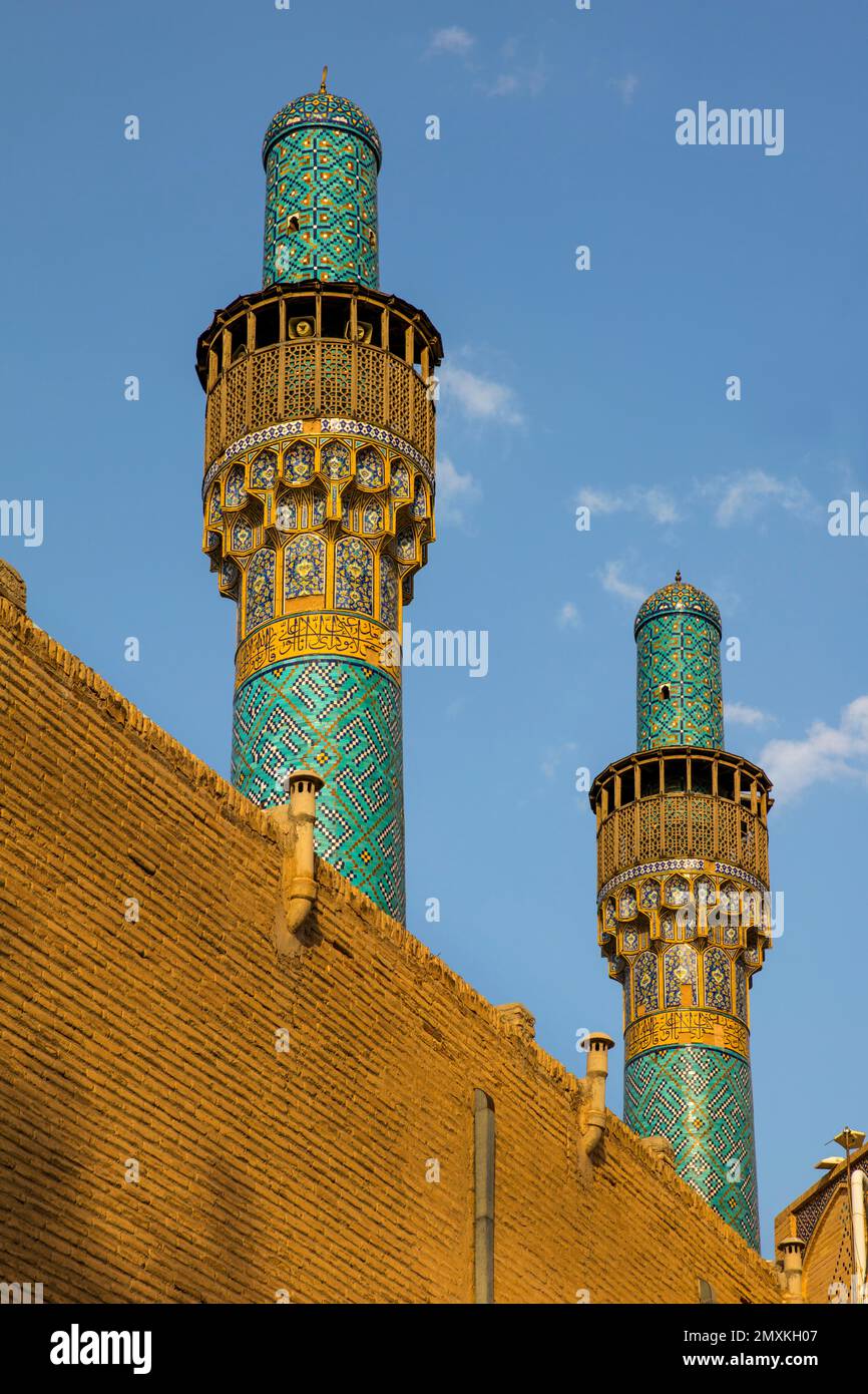 Minarets, Medrese-ye-Chahar Bagh, University of the Four Gardens ...