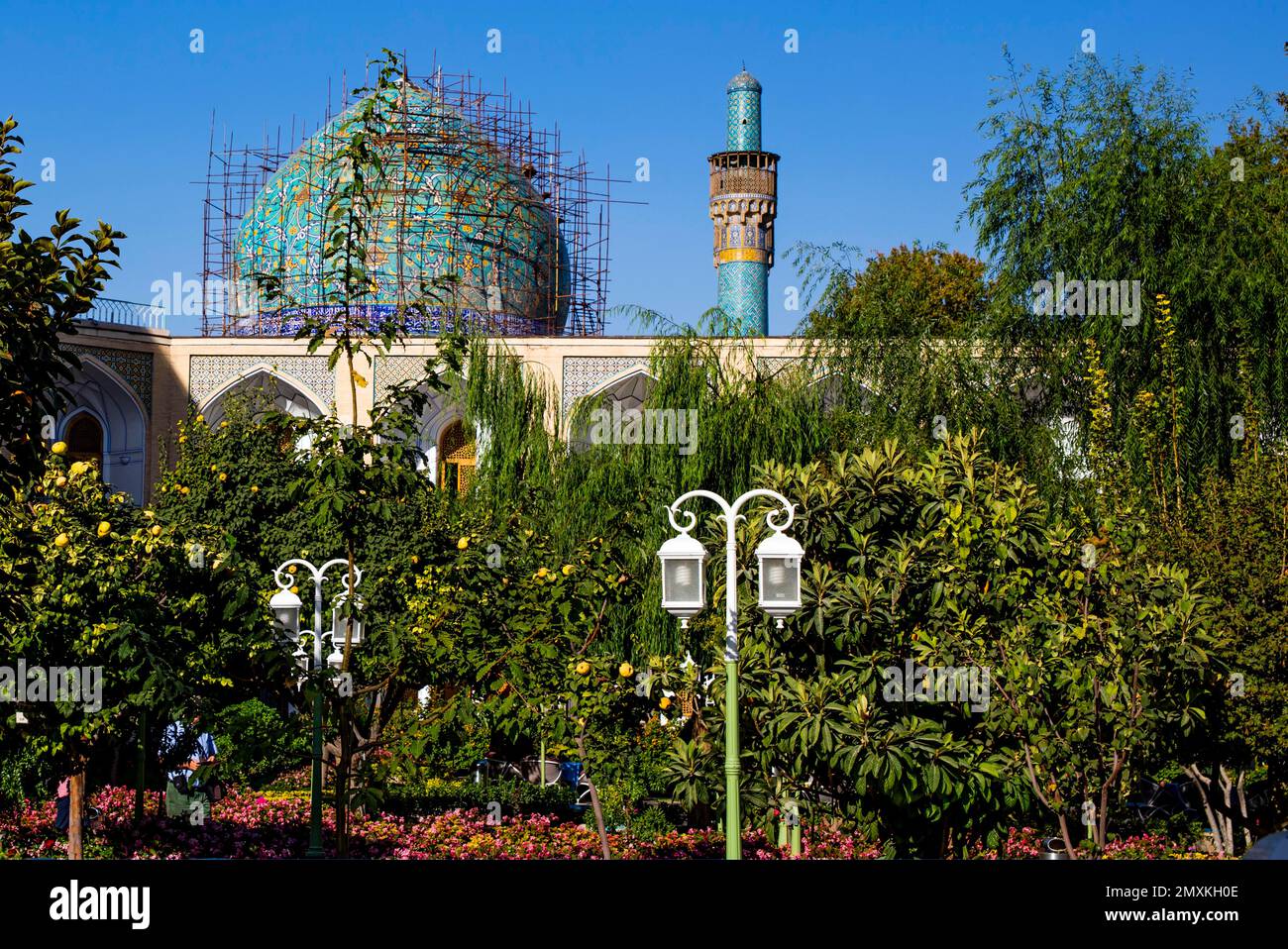 View from the Abbasi Hotel of the Medrese-ye-Chahar Bagh, originally ...