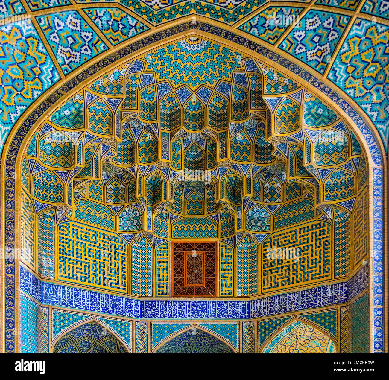 Faience Mosaics, Medrese-ye-Chahar Bagh, University of the Four Gardens ...
