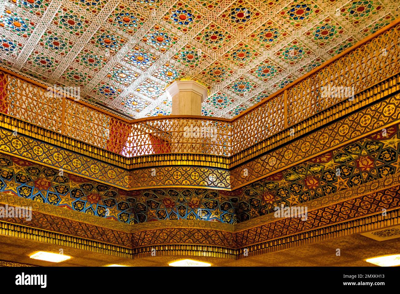 Entrance hall, Abbasi Hotel, originally designed as a medrese, bazaar ...