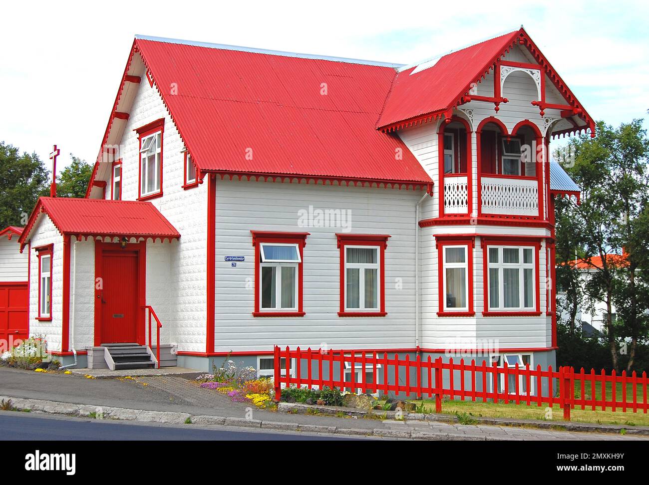 Traditional buildings of Akureyri, Iceland, Europe Stock Photo - Alamy