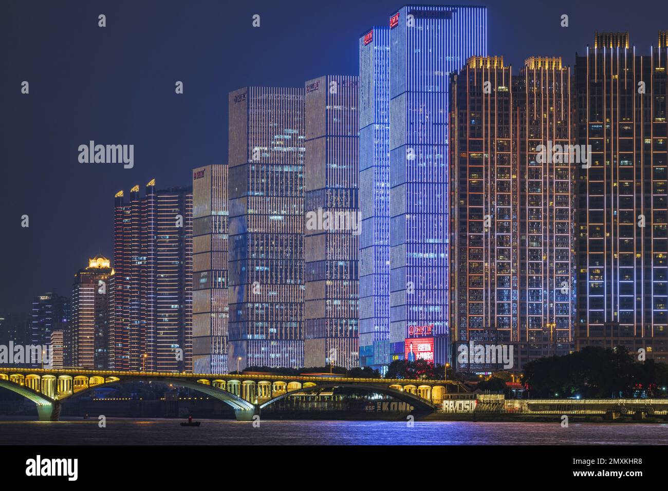 Changsha xiangjiang river scenery Stock Photo - Alamy