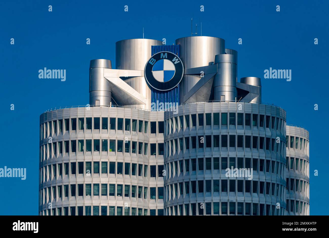 BMW headquarters building in Munich, Bavaria, Germany, Europe Stock ...