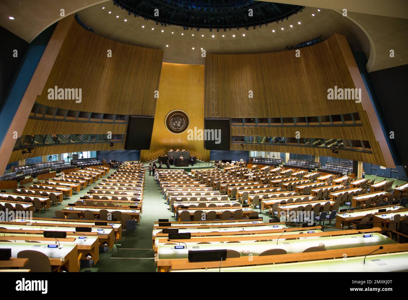 Assembly Room, United Nations, New York, USA, North America Stock Photo ...
