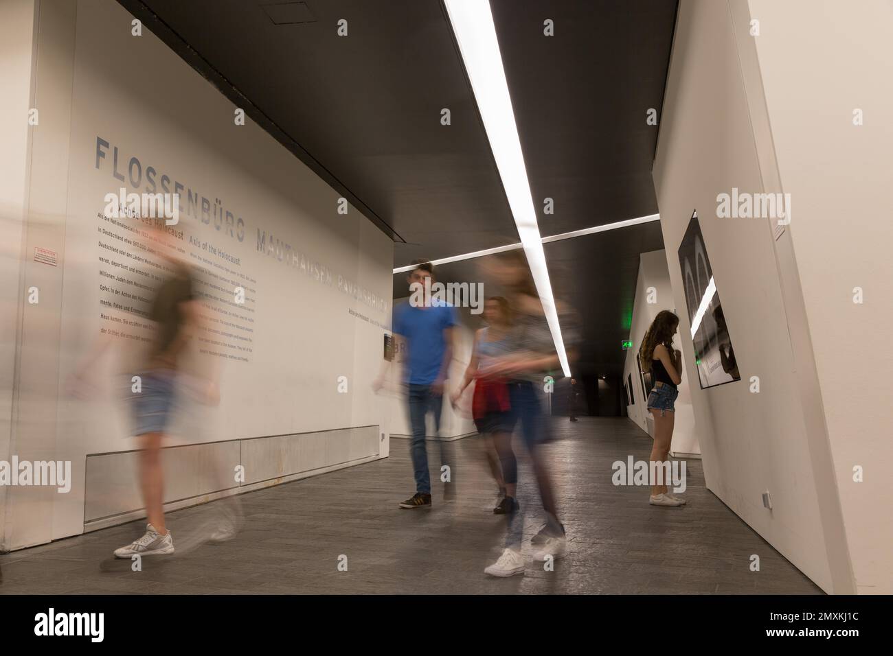 Jewish Museum. Young people visit the exhibition. Between the Lines ...