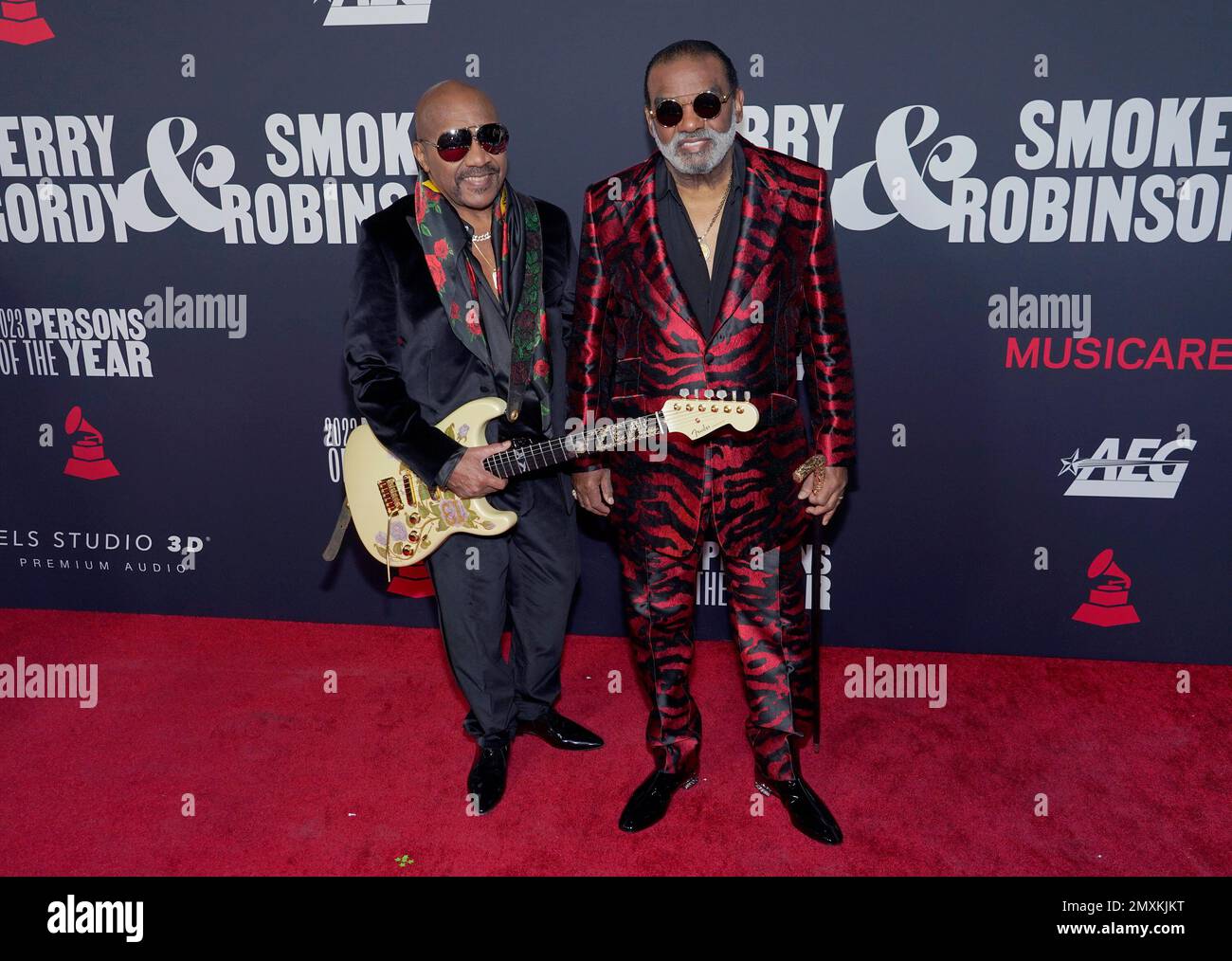 Ernest Isley, left, and Ronald Isley, of The Isley Brothers, arrive at ...