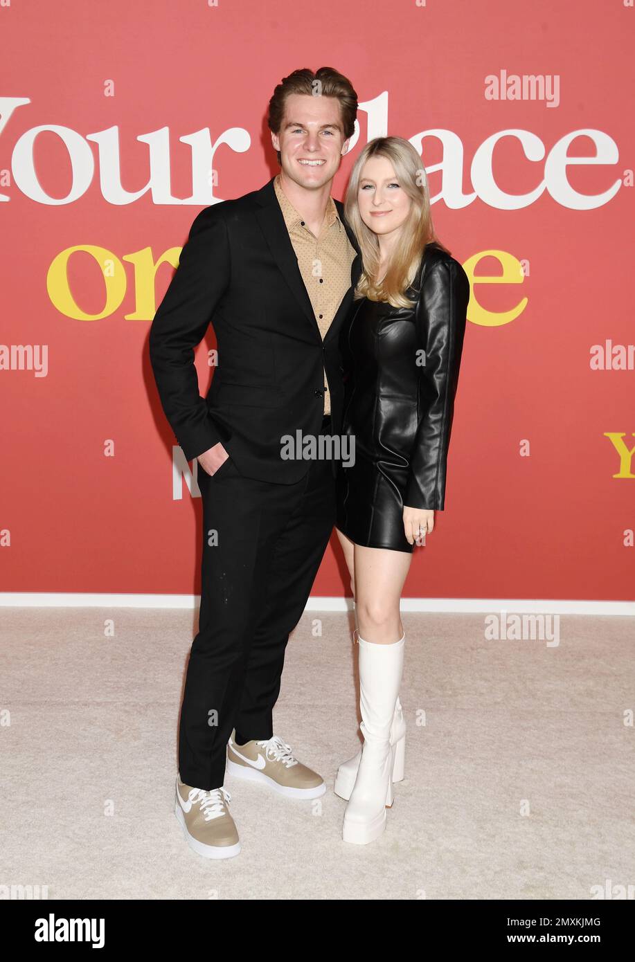 LOS ANGELES, CALIFORNIA - FEBRUARY 02: (L-R) Hunter Leppard and Maya ...