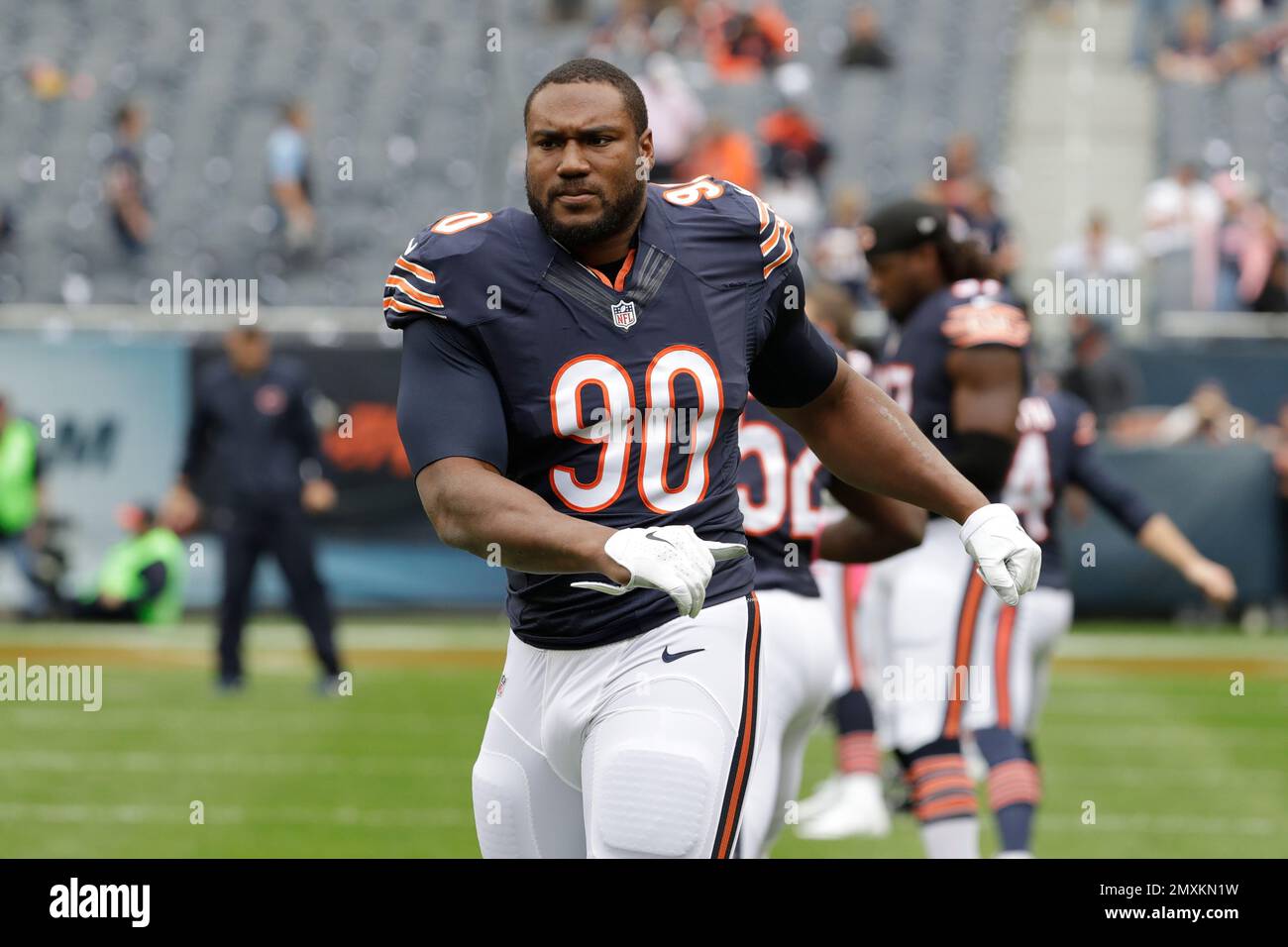 Chicago Bears defensive end Cornelius Washington (90) before an NFL ...