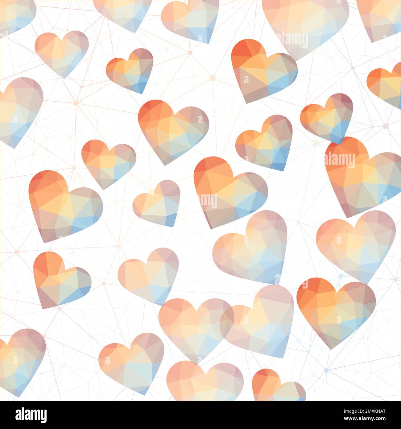 Yellow and blue hearts Stock Vector Images - Alamy