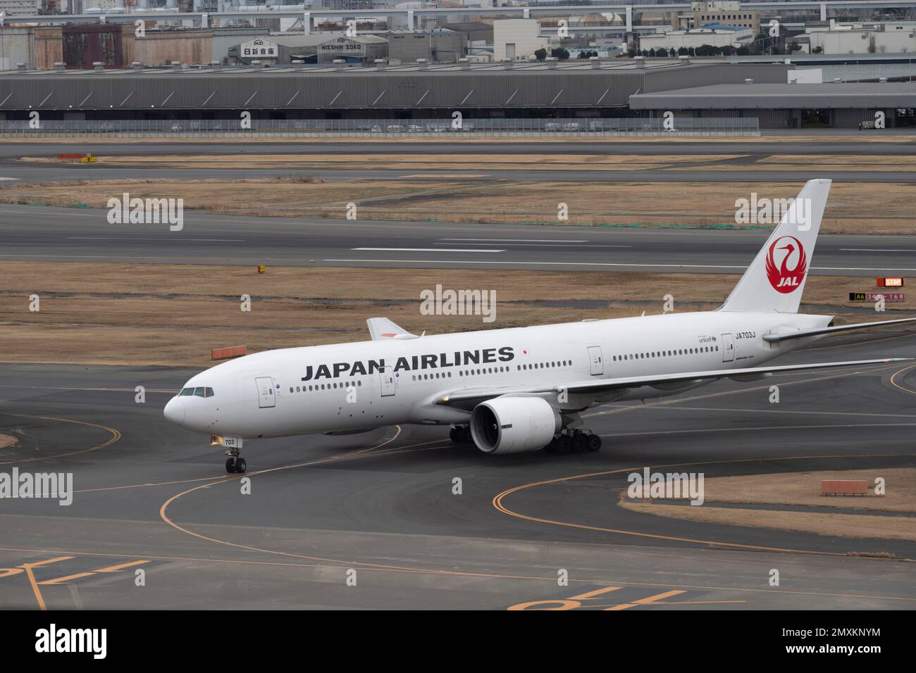 Tokyo, Japan. 2nd Feb, 2023. A Japan Airlines Boeing 777, tail number ...