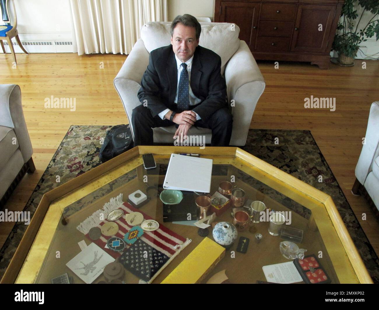 In this Tuesday, Oct. 11, 2016 photo, Montana Gov. Steve Bullock poses ...