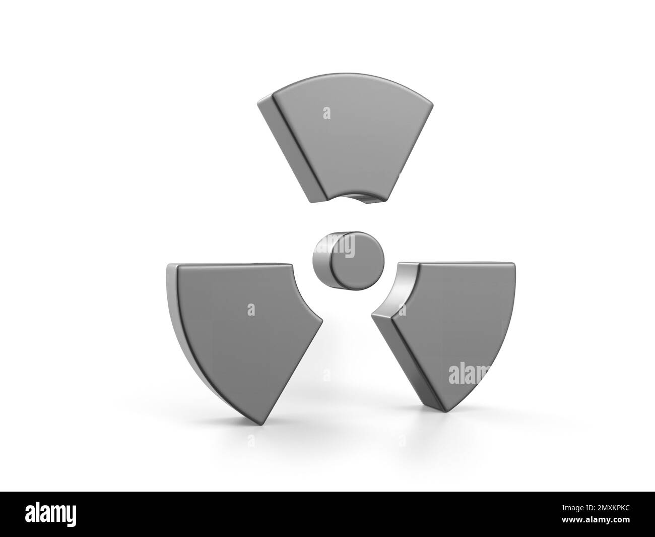 Car paint radiation symbol on a white background. 3d illustration Stock ...